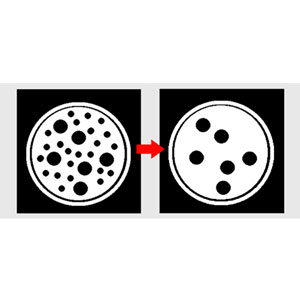 Remove holes with specific area in binary image in MATLAB - file plus
